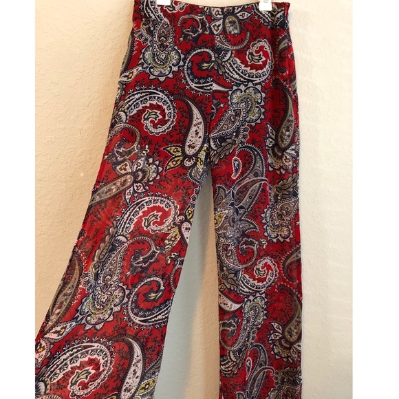 Love Tree | Pants & Jumpsuits | Love Tree Wide Leg Paisley Pants | Poshmark
